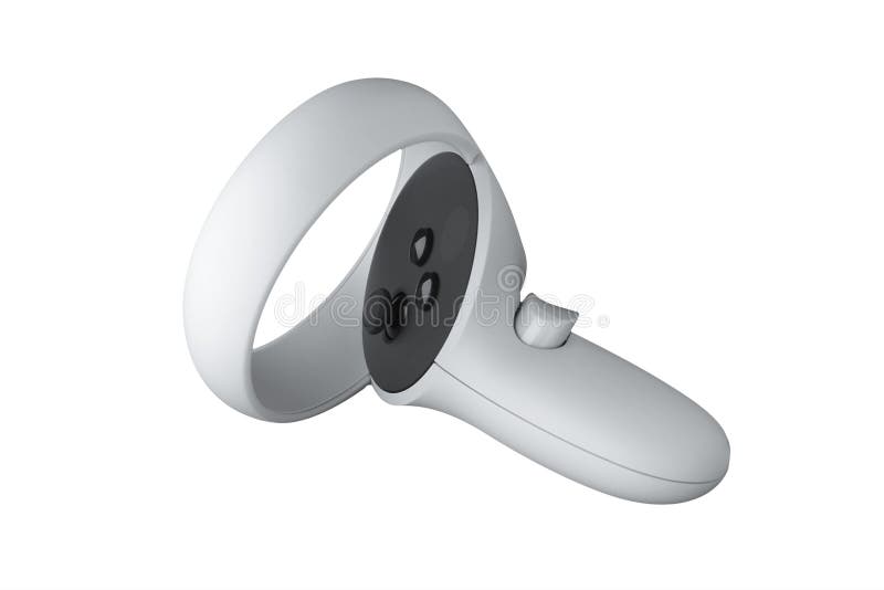 White VR Controller, Virtual Reality Joystick with Isolated Background ...