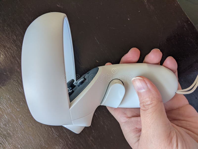 White VR controller stock photo. Image of virtual, headset - 203823472