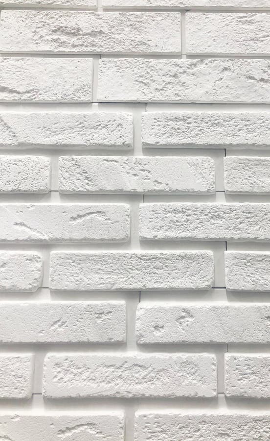 White Wall with Bricks Background Architecture Details Stock Photo ...