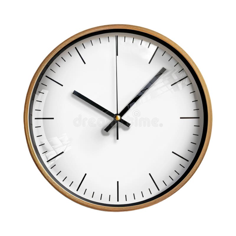 White Wall Clock on Transparent Background - Ai Generated Stock ...