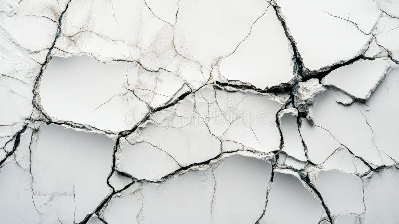 Cracked White Wall Texture Background White Wall with a Cracked Texture ...