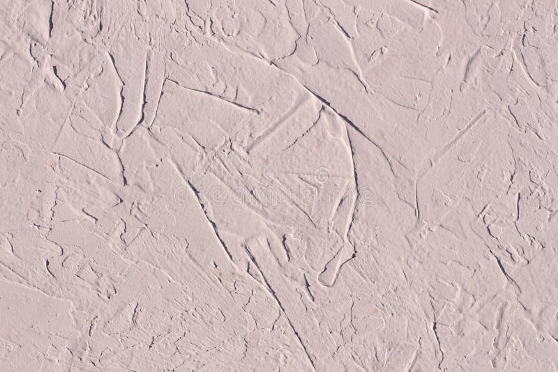White Wall with Decorative Plaster Pattern. Abstract Painted Wall ...