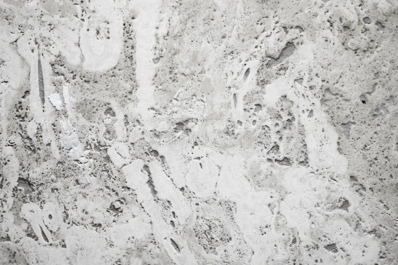 White Wall with Decorative Relief Plaster Pattern, Frontal View Stock ...