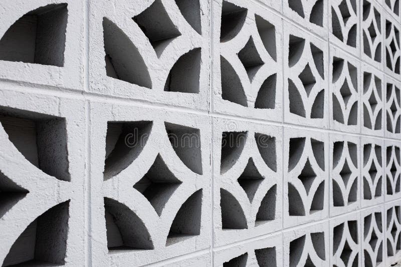 White Wall Design Architecture Details Geometric Pattern. Square and ...