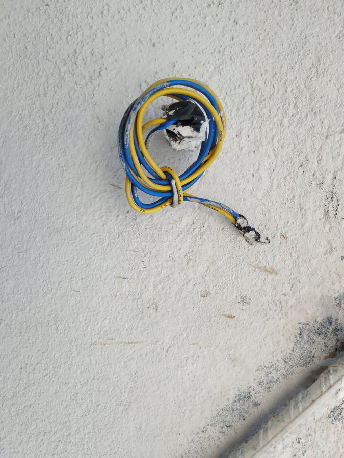 Old Box Used for Electrical Installations. Space for Wires and E Stock ...