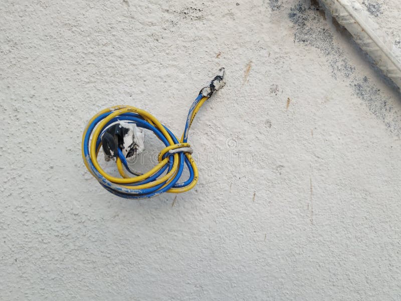 Old Box Used for Electrical Installations. Space for Wires and E Stock ...