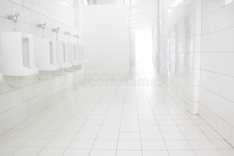 White Wall and Floor Tiles.White Tile Floor Office with the Morning Sun ...