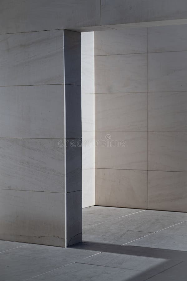 White Wall with Light and Shadow Contrast. Stock Image - Image of ...