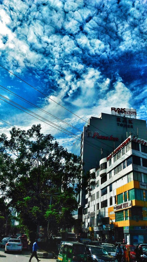 White Wall Paint Mid-rise Building Stock Photo - Image of exterior ...