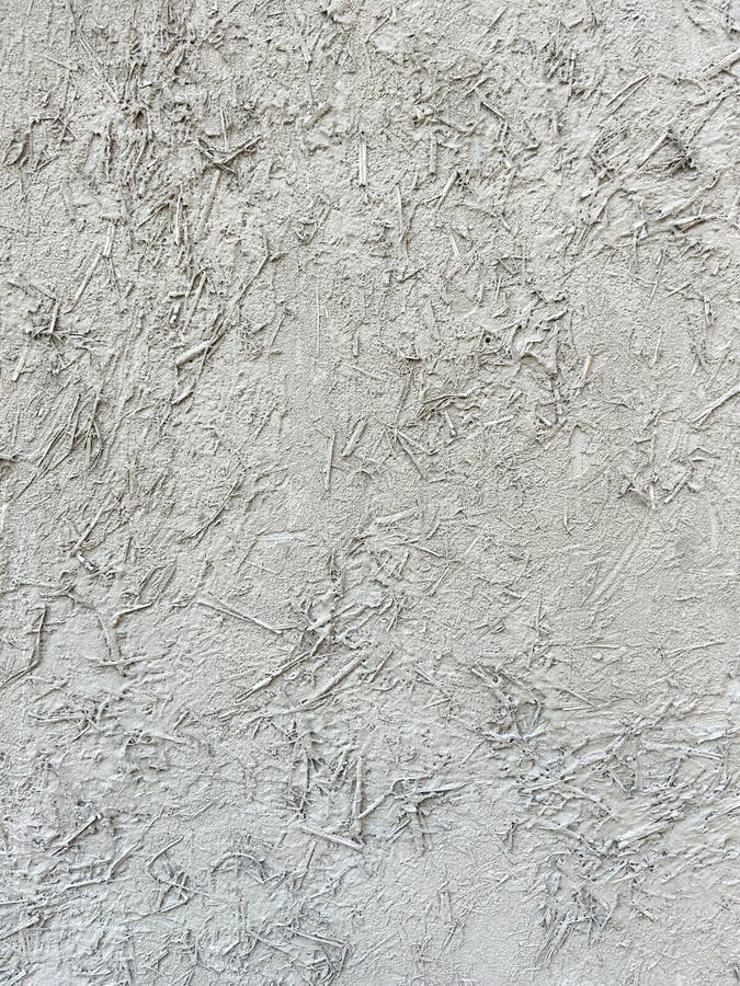 White Wall is Painted with Hay and Rice Straw. Wall Painted with White ...