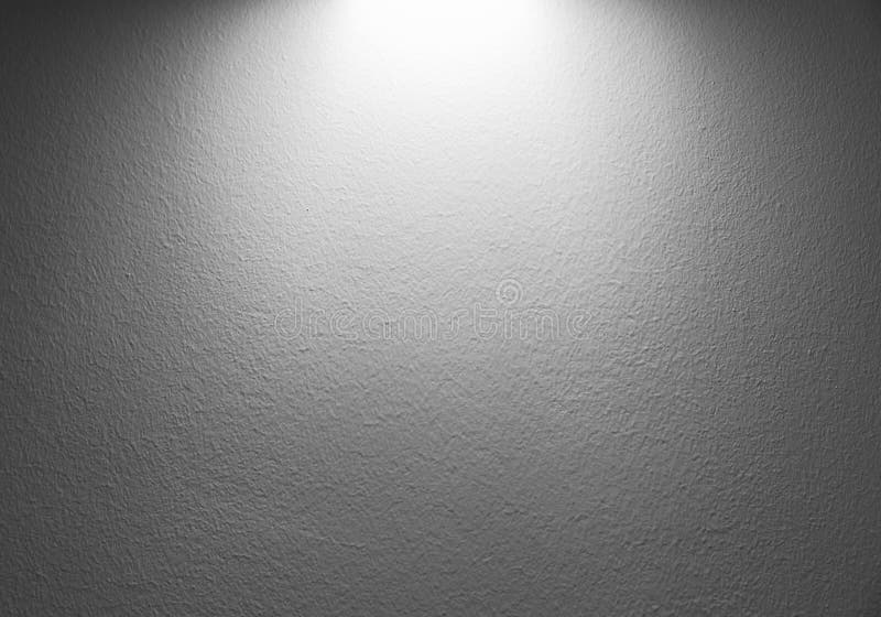 White Wall with Plastering and Light Spot Stock Photo - Image of white ...