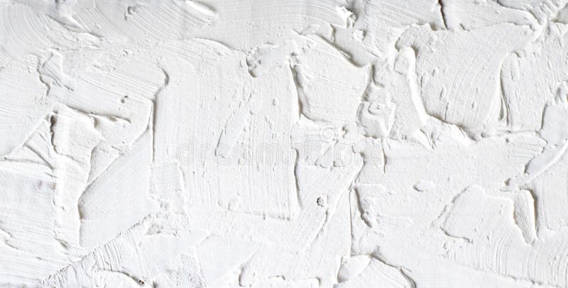 White Wall Putty Texture, Rough Grunge Close-up Background in Banner or ...