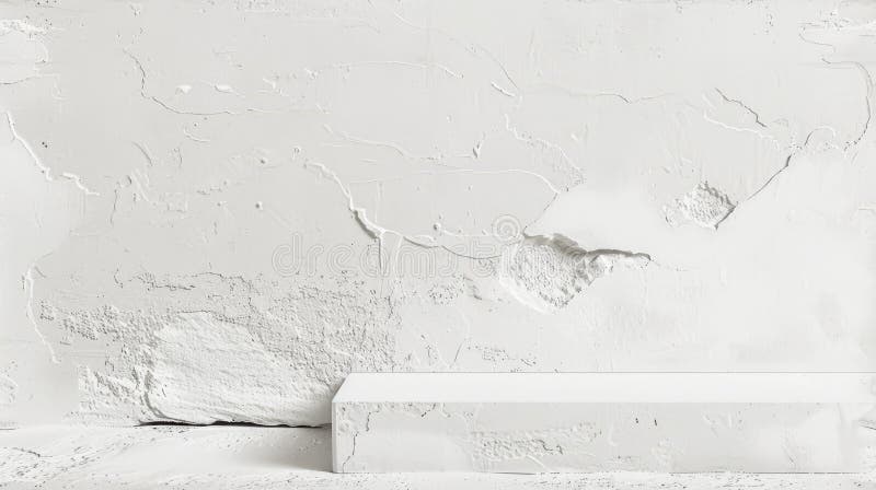 A White Wall with Subtle Structures in the Plaster, Emphasizing the ...