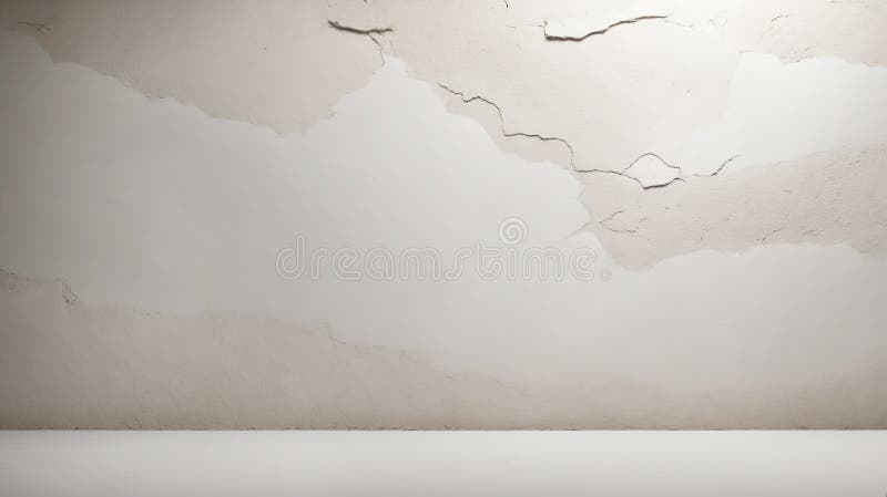 White Wall Under Repair. Minimalistic Light Background Stock ...