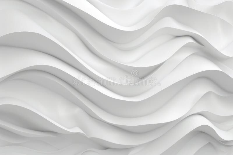 White Wall with a Unique Wave Pattern Design. Perfect for Interior ...