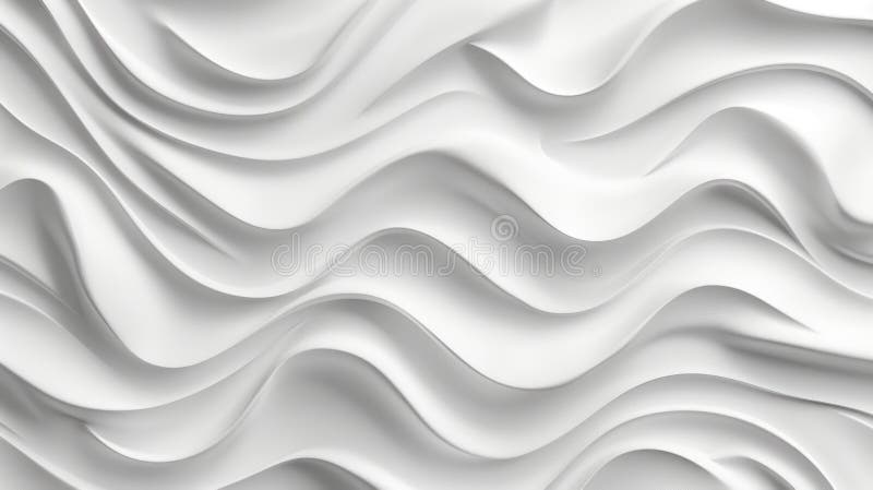 A White Wall with a Unique Wave Pattern, Perfect for Interior Design or ...