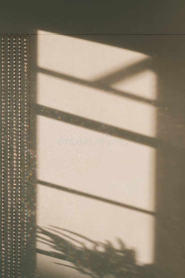 White Wall with Warm Window Shadow. Stock Photo - Image of concrete ...