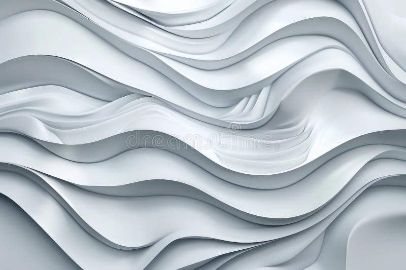 White Wall with Wave Pattern Stock Illustration - Illustration of ...