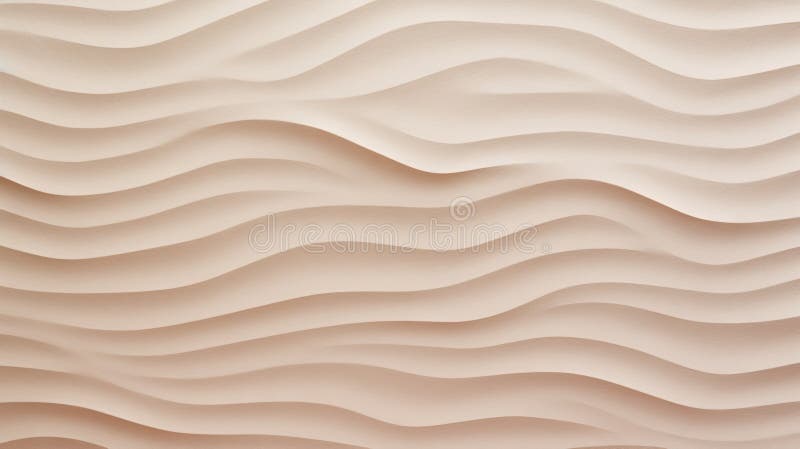 A White Wall with a Wave Pattern on the Top of it. Generative Ai Stock ...