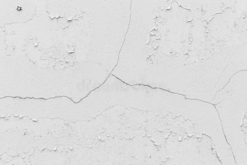 White Wall, White Wall with Cracks for Background. Stock Image - Image ...