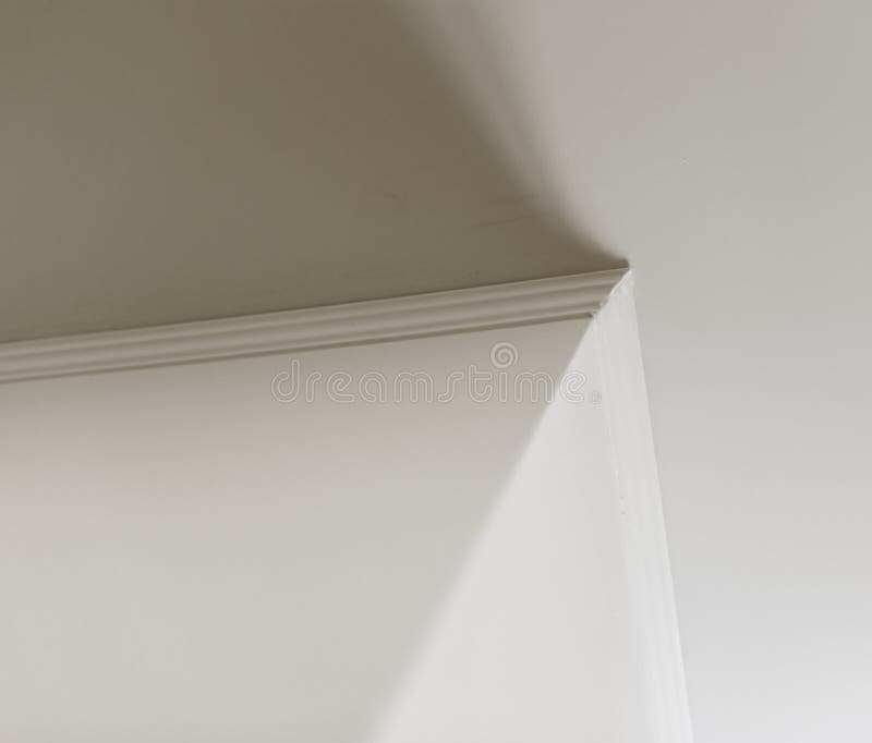 White Walls and Ceiling in the Room As a Background Stock Image - Image ...