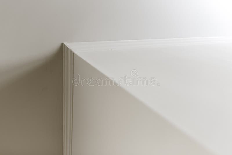 White Walls and Ceiling in the Room As a Background Stock Image - Image ...