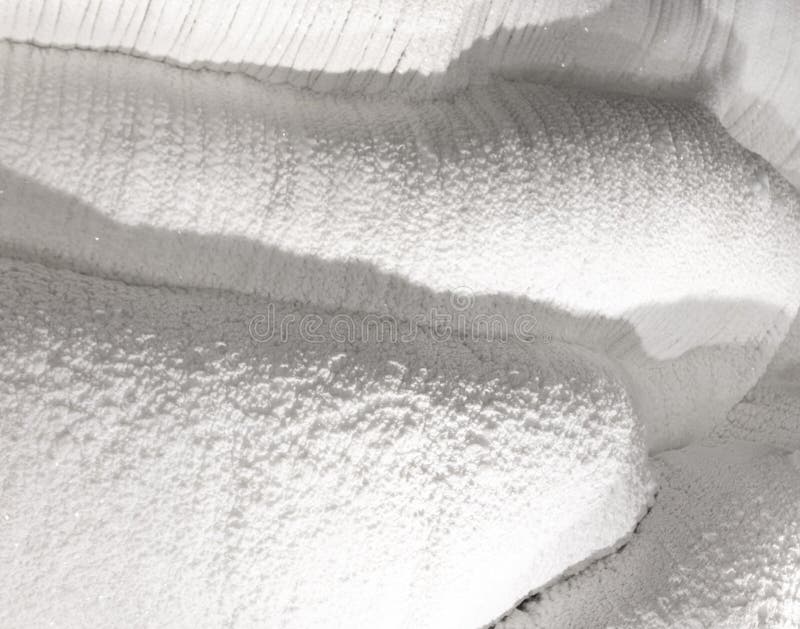 White Walls of Ice and Snow in a Cave Stock Image - Image of cold ...