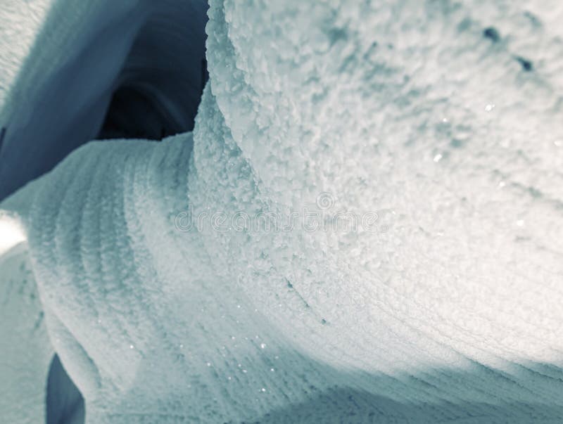 White Walls of Ice and Snow in a Cave Stock Photo - Image of russia ...