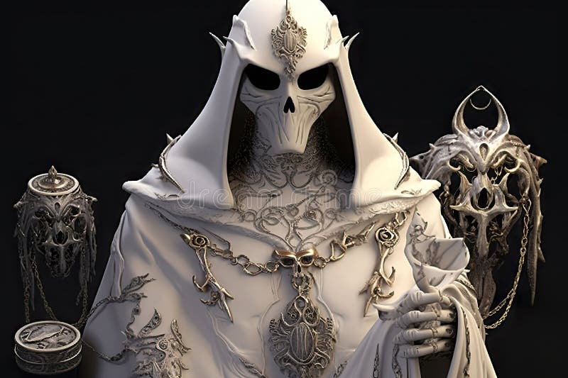 The White Warlock Collection Stock Illustration - Illustration of ...