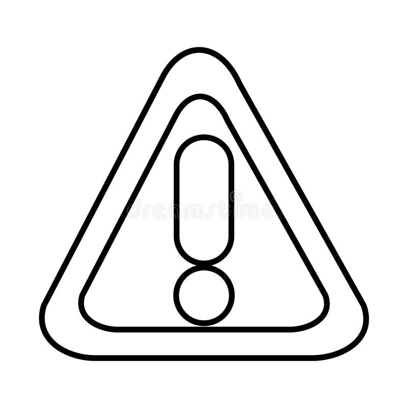 White Warning Sign, Graphic Stock Illustration - Illustration of lock ...