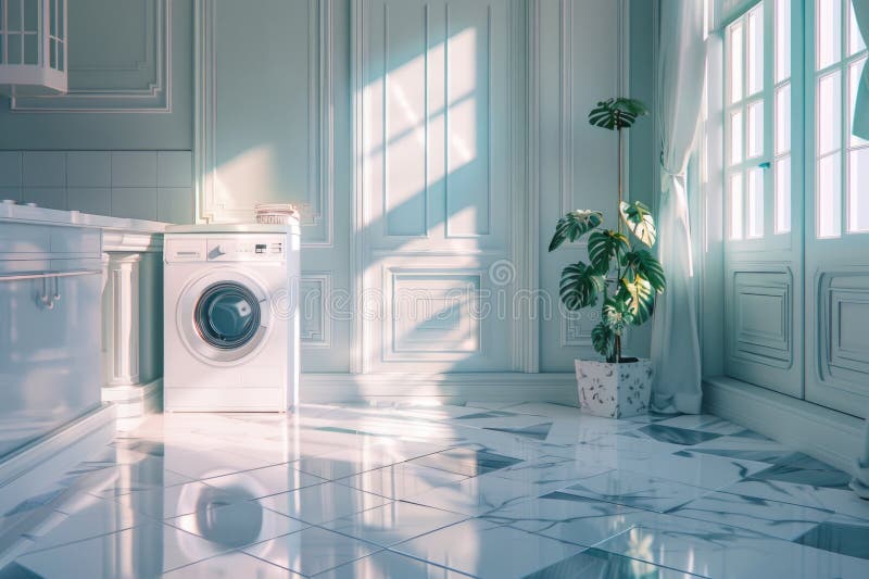 White Washer Sitting Next Bathroom Window Stock Photos - Free & Royalty ...