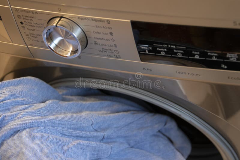 Washing Machine Closeup. Washing Machine Door Stock Photo - Image of ...