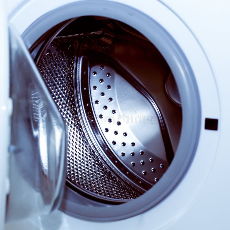 White Washing Machine for Housework Stock Image - Image of front, pump ...