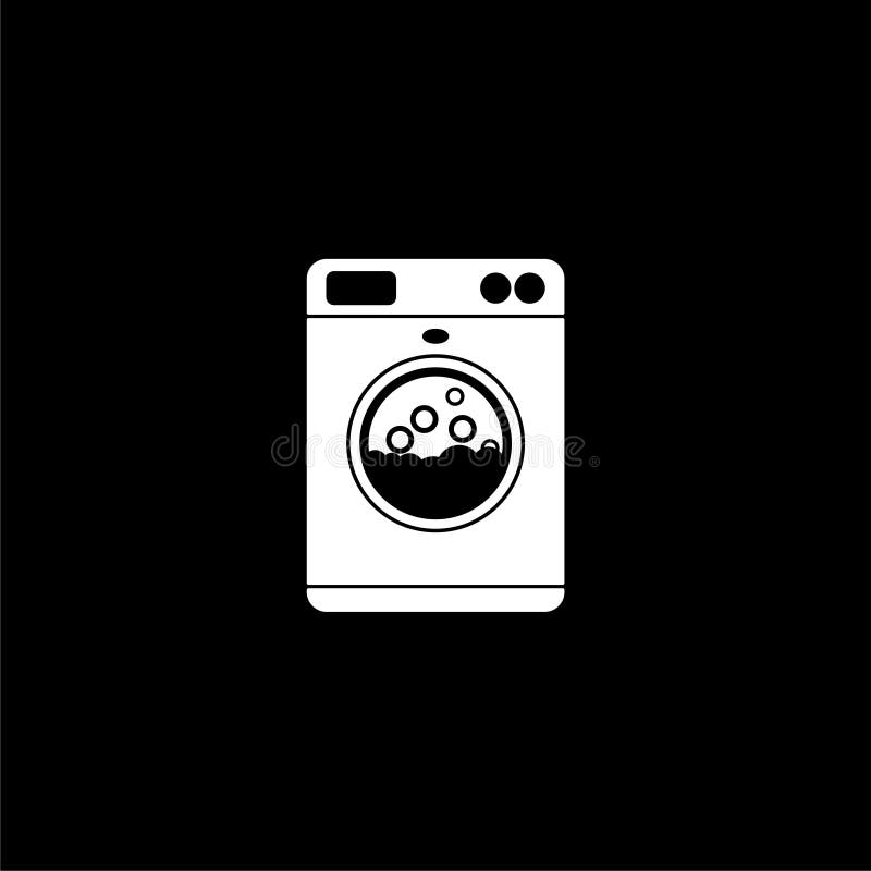 No Washing By Machine Or Hands, Black Vector Icon Stock Illustration ...