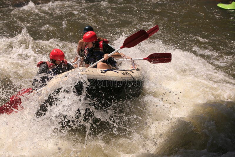 Whitewater Rafting Fun editorial image. Image of adventure - 15517315