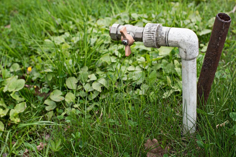 A white water pipe stock image. Image of outdoor, flowing - 96985857