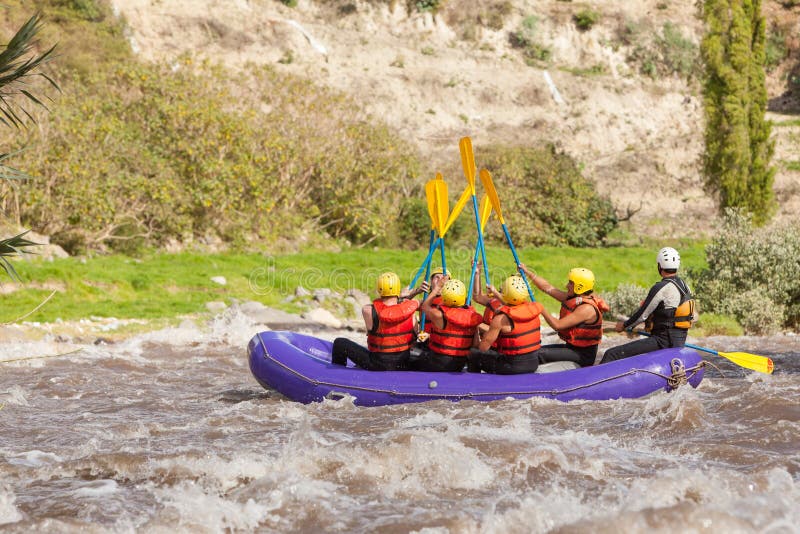 Rafting adventure stock image. Image of shadow, white, rapids - 748181
