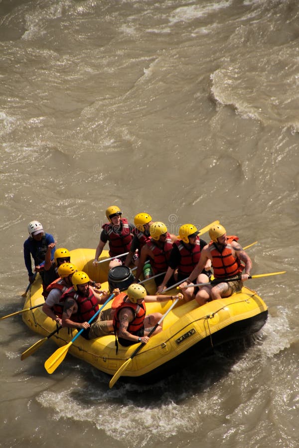 Rafting in Nepal editorial stock photo. Image of energetic - 21123093