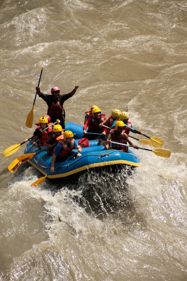 Rafting in Nepal editorial stock photo. Image of energetic - 21123093