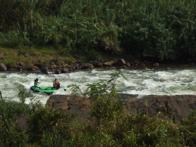 White Water Rafting Ride the Tides of Kelani River. Editorial Stock ...