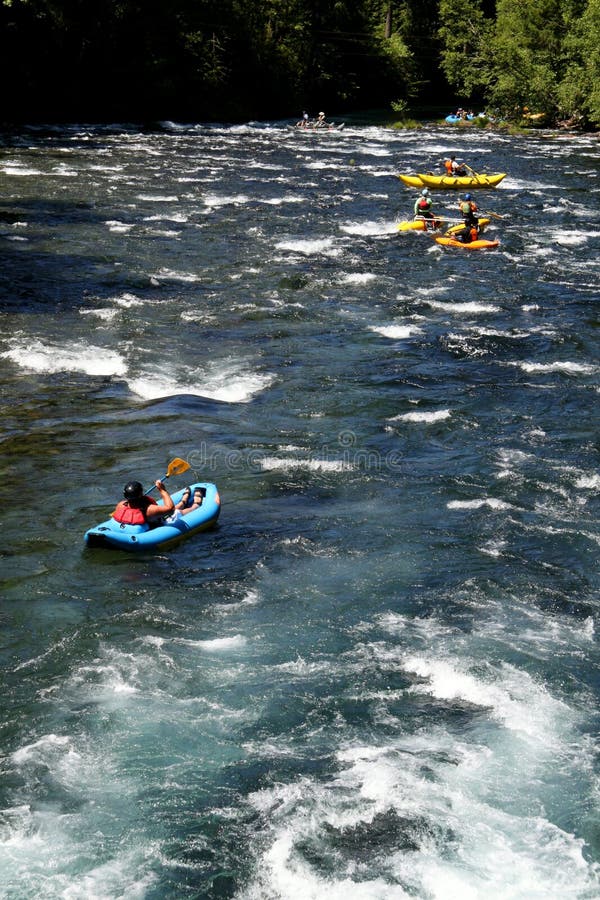 White Water Rafting on the Blue River Editorial Stock Photo - Image of ...