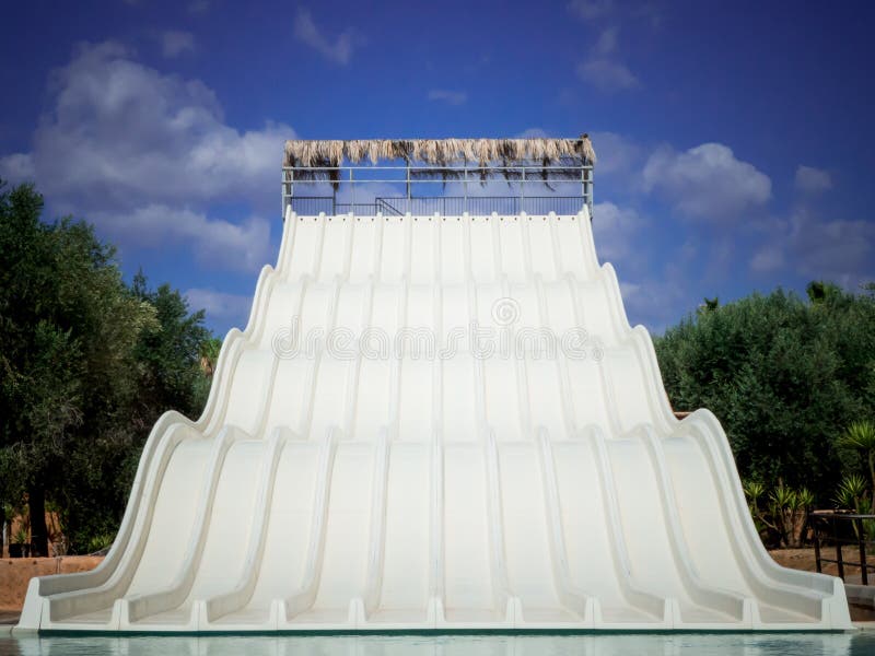 A White Water Slide in an Acquapark in the South of Italy Stock Photo ...