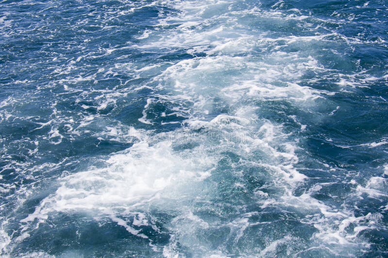 Water Splash in Blue Ocean Water Stock Photo - Image of clear, foam ...