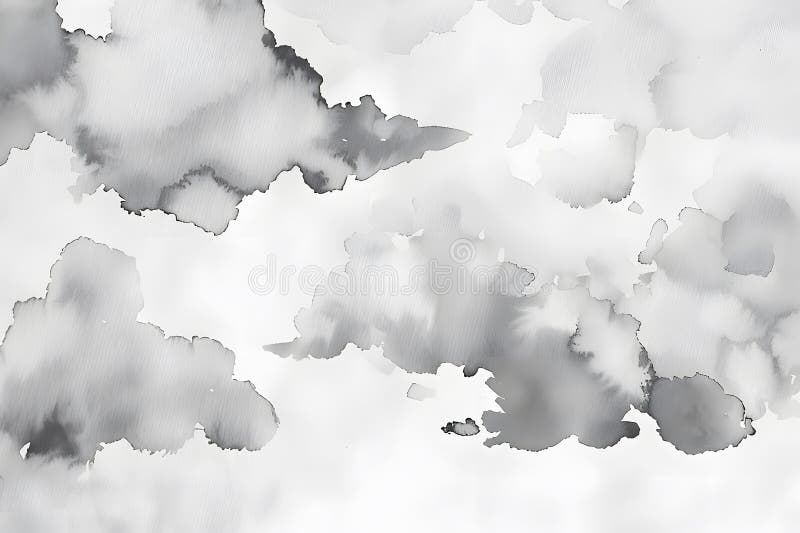 Abstract Watercolor Cloudscape Background Stock Illustration ...