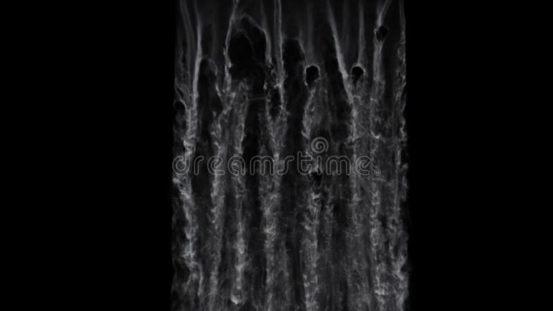 White Waterfall, Flowing and Falling Water Mist, VFX Element Stock ...