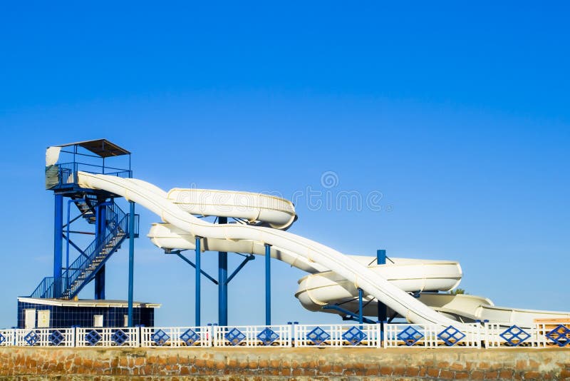 White waterslide stock photo. Image of slide, wave, summer - 7640910