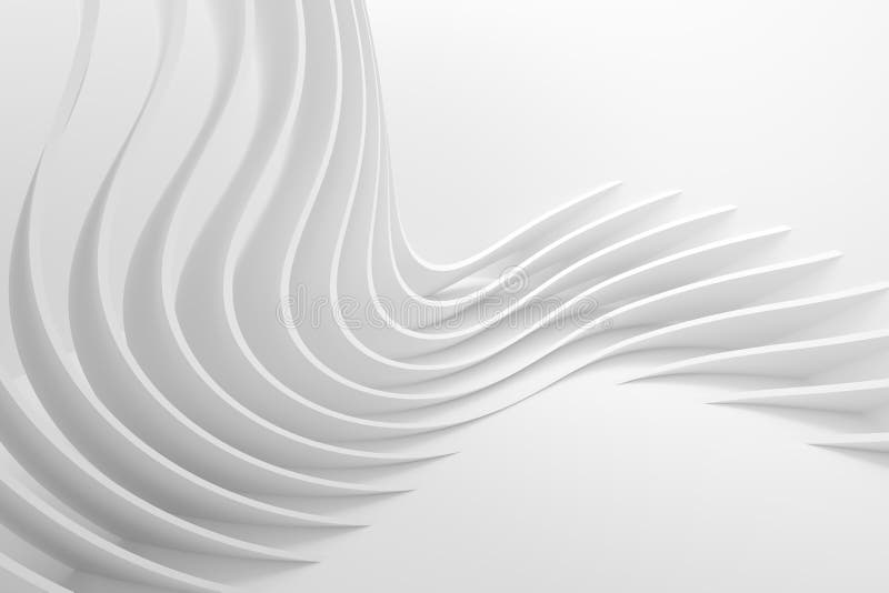 White Wave Background. Abstract Minimal Exterior Design Stock ...