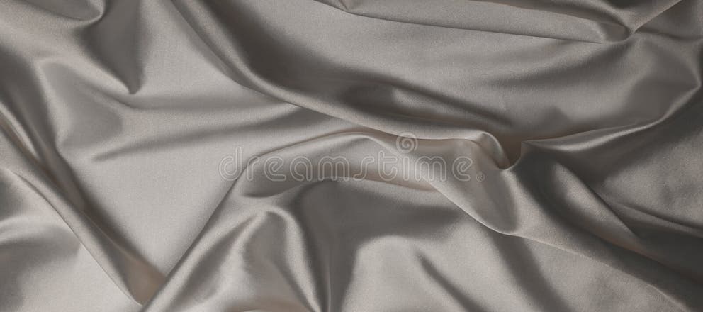 White Wave Fabric Silk. Abstract Texture Horizontal Copy Space ...