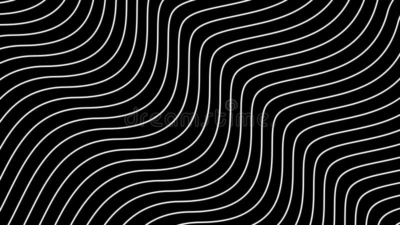 White Wave Lines on Black Background with Irregular Curve Lines Stock ...