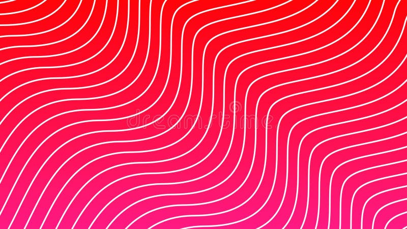 White Wave Lines on Red Pink Gradient Background with Irregular Curve ...